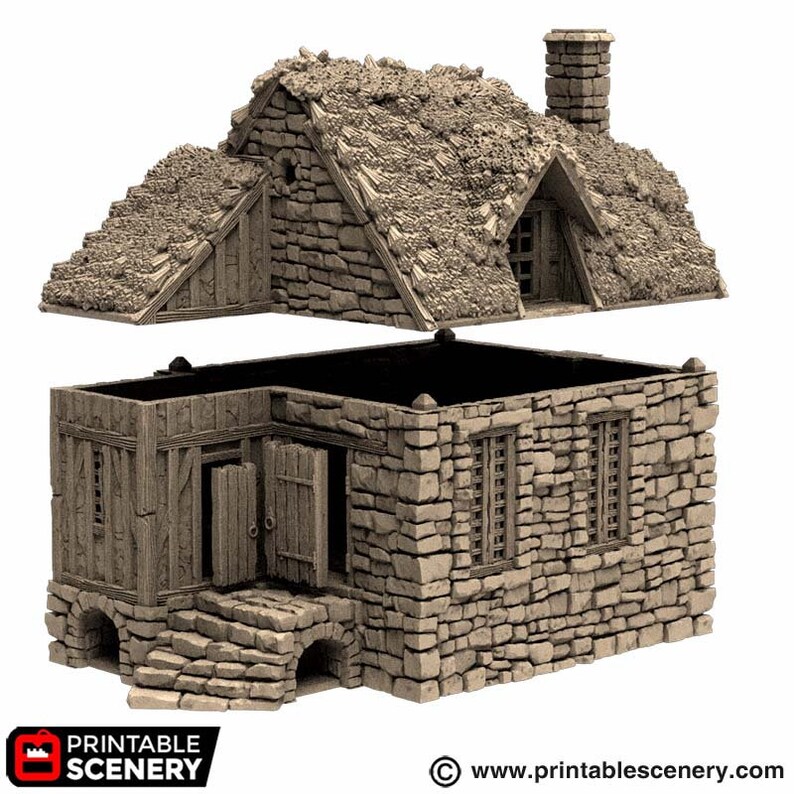 Dnd Barlyway Cottage Medieval House From King and Country - Etsy
