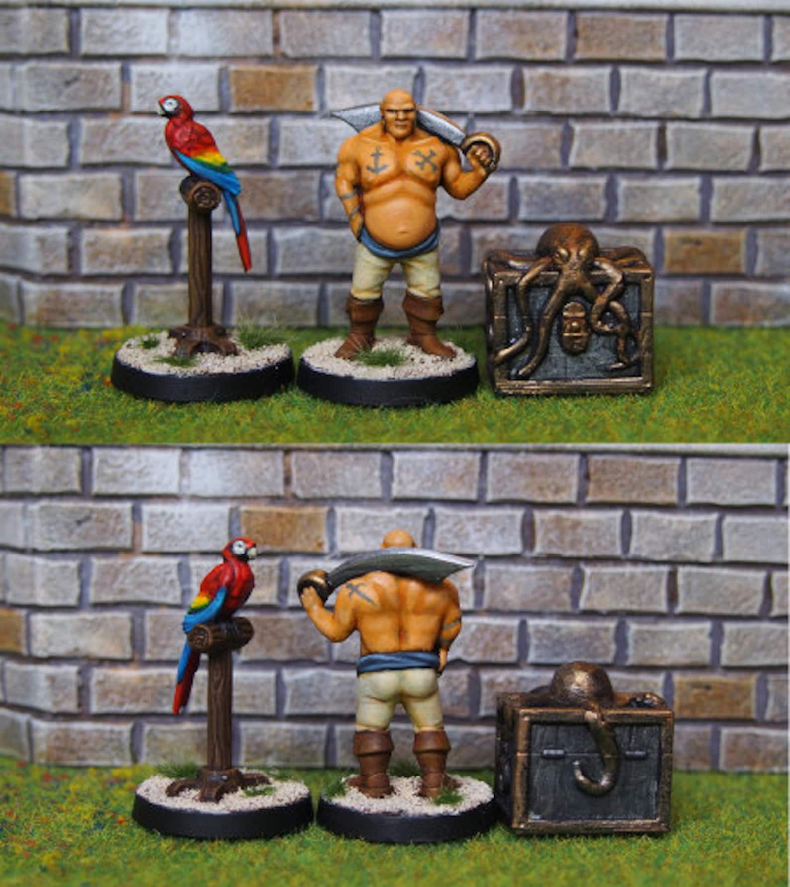 Dnd Pirate Thug 28mm RESIN Miniature D and D Miniatures RPG - Etsy