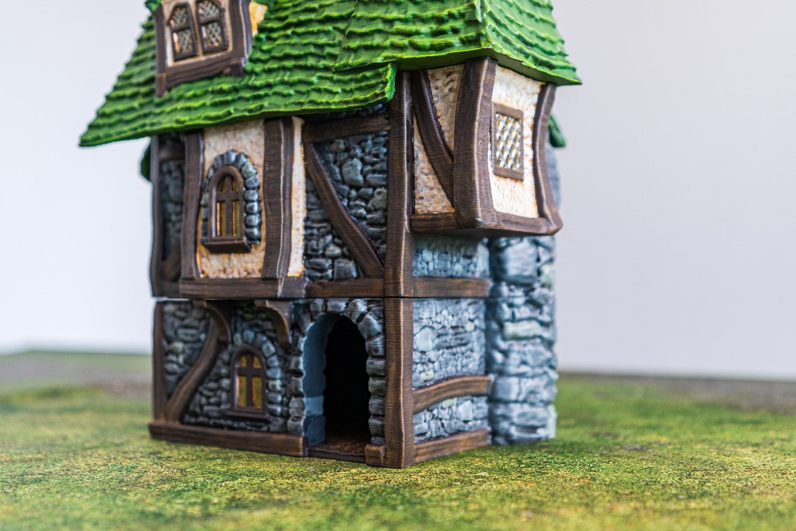 Dnd Canopy Peak House Home Gnome Druid Fantasy Forest 28mm - Etsy