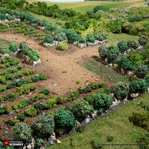 Dnd Bocages Hedgerow Bushes From King and Country Village Tabletop ...