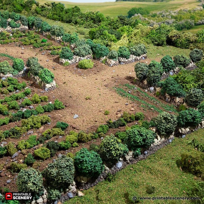 Dnd Bocages Hedgerow Bushes From King and Country Village Tabletop ...