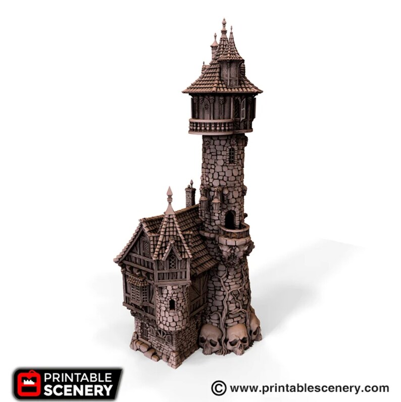 Dnd Evil Sorcerer's Tower Wizard Keep Stronghold Realm Port Winterdale ...