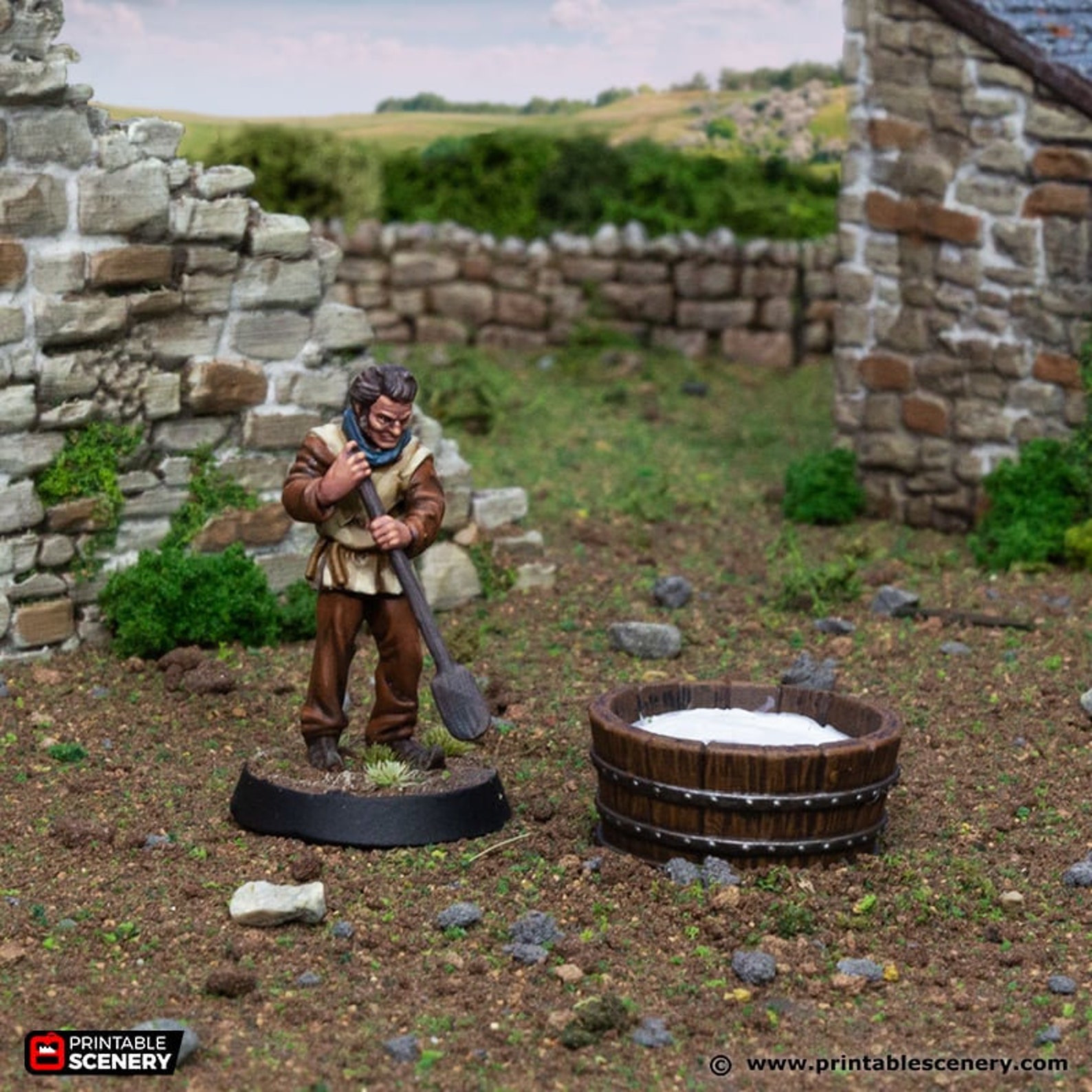 Dnd Stone Mason Workman Set With Tools From King and Country - Etsy