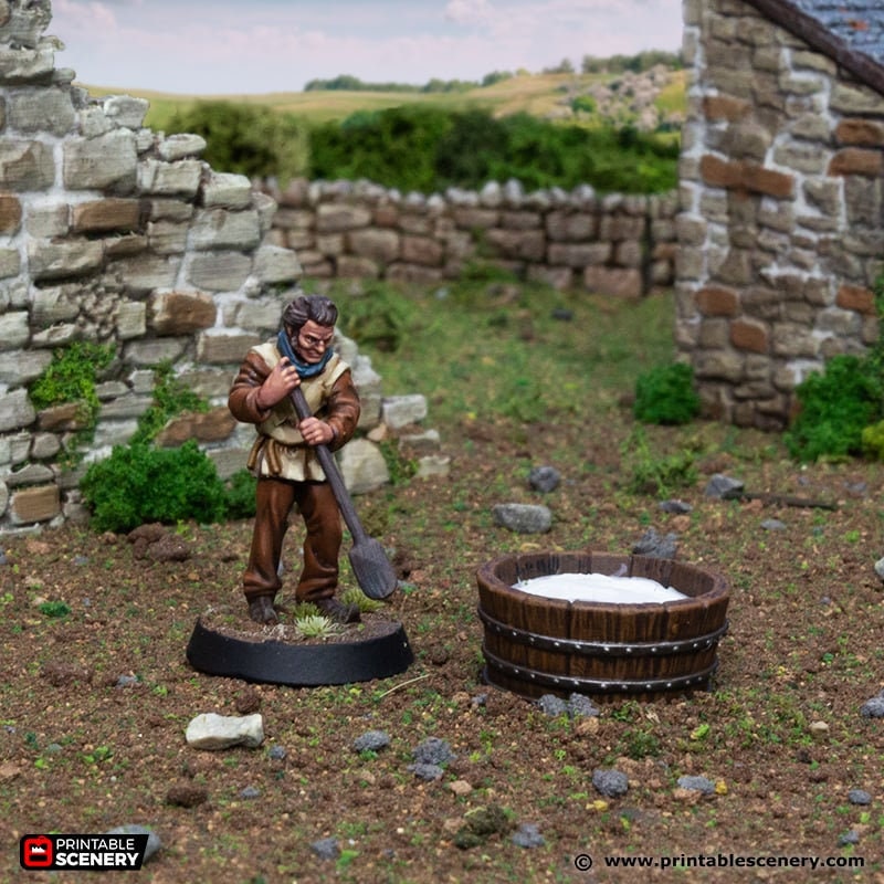 Dnd Stone Mason Workman Set With Tools From King and Country - Etsy