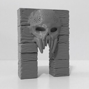 Dnd Skull Gate Skeleton Bone Grim Entrance Entry Tabletop Scatter ...