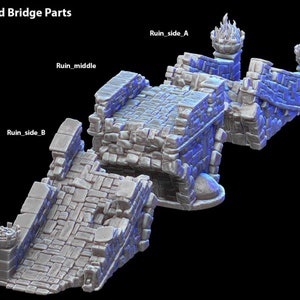 Dnd Large Ruined Bridge River Troll Crossing Village Medieval Scatter ...