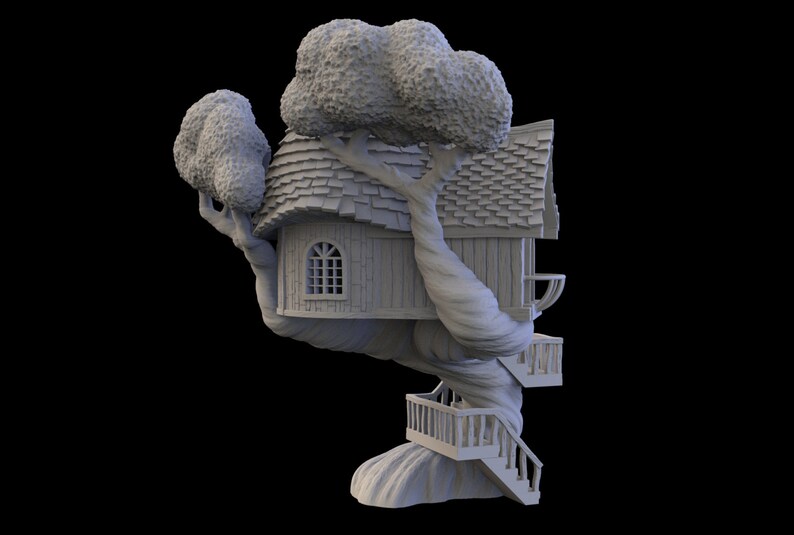 Dnd Canopy Chest Tree House Gnome Druid Fantasy Forest 28mm - Etsy