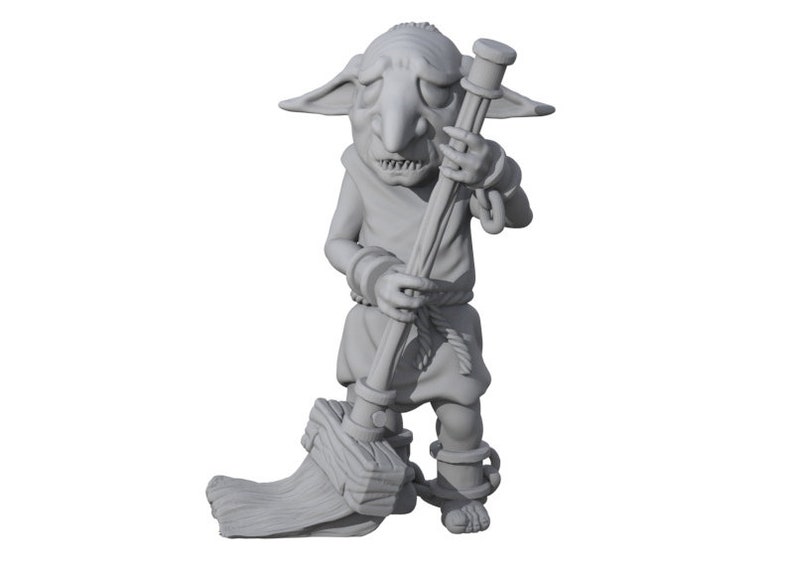 Dnd Goblin Slave or Dobby Goblin Mines 28mm RESIN Miniature - Etsy