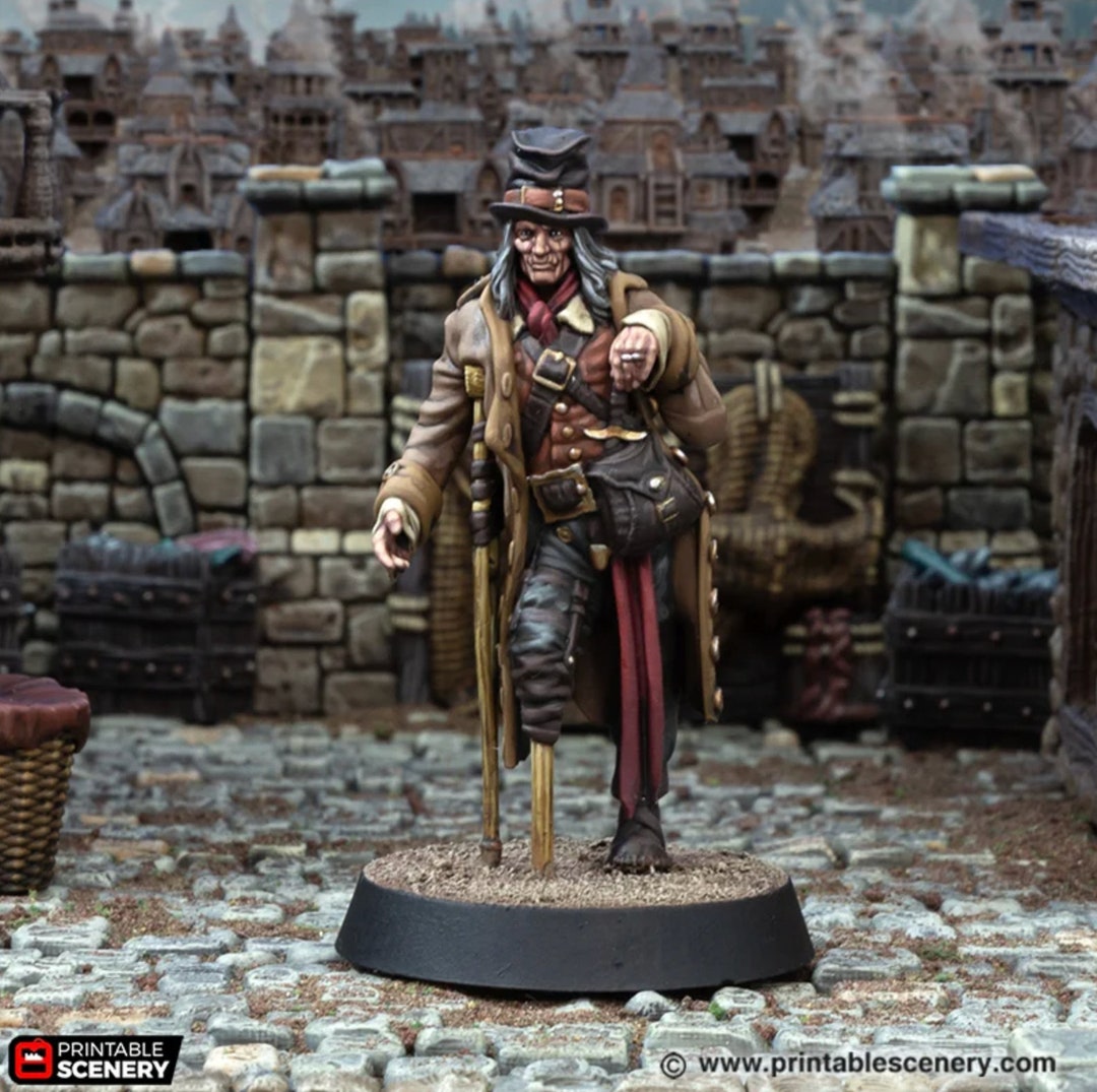Dnd Qyborell Snyde Head Henchman 28mm Thief Robber Gangster Miniature ...