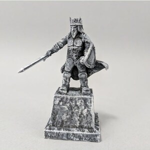 Dnd King Statue 28mm Tabletop Scater Terrain Miniature RPG D&D Dungeons ...