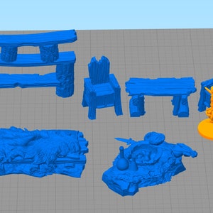 Dnd Orc Hag Goblin Furniture Camp Wicca Tabletop Scatter Terrain ...