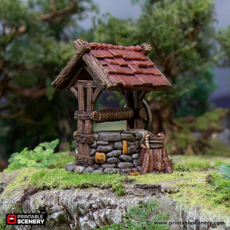 Dnd Village Well Hagglethorn Hollow Tabletop Scatter Farm - Etsy