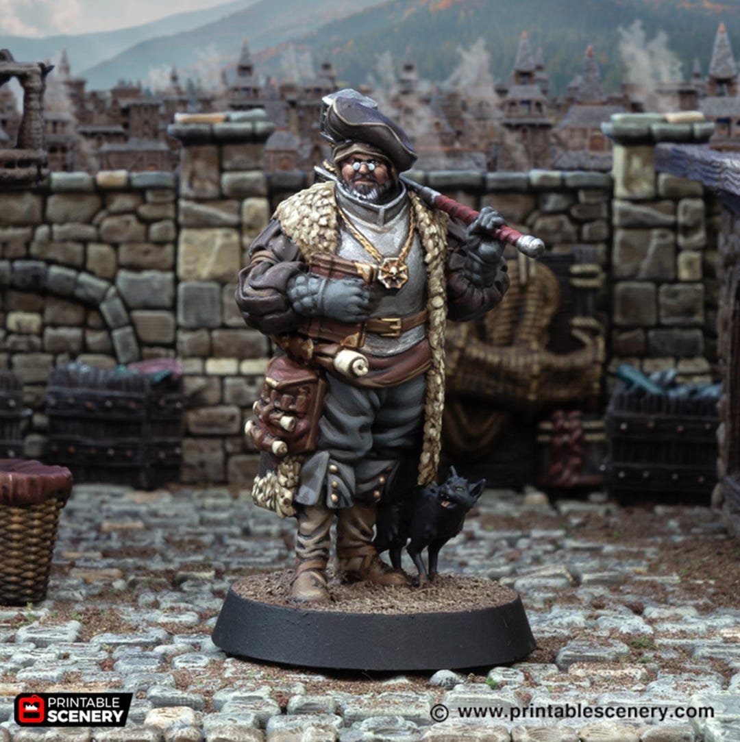 Dnd Jordain Delver Bookworm Warrior Brother Pirate Warband 28mm ...