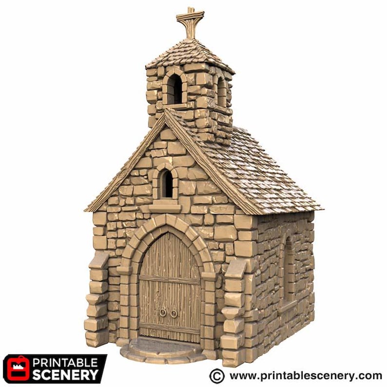 Dnd Small Chapel Church for Medieval Village Castle RPG Pathfinder D&D ...