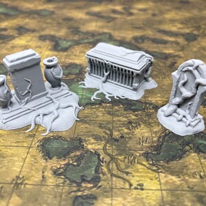 Dnd Gravestone Set Skeletal Haunted Cemetery Hellscape Dreadgrove ...