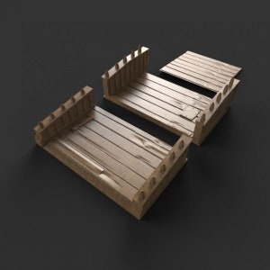 Dnd Winterdale Castle Drawbridge Lowered Tabletop Scatter Terrain RPG D ...