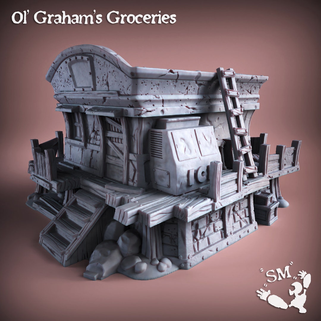 Dnd Ol' Graham's Grocery Groceries Store Western Urban Town Scatter ...