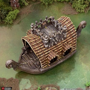 Dnd Swamp Boat Ship Skiff Gloaming Swamps Marshes Marshland Tabletop ...