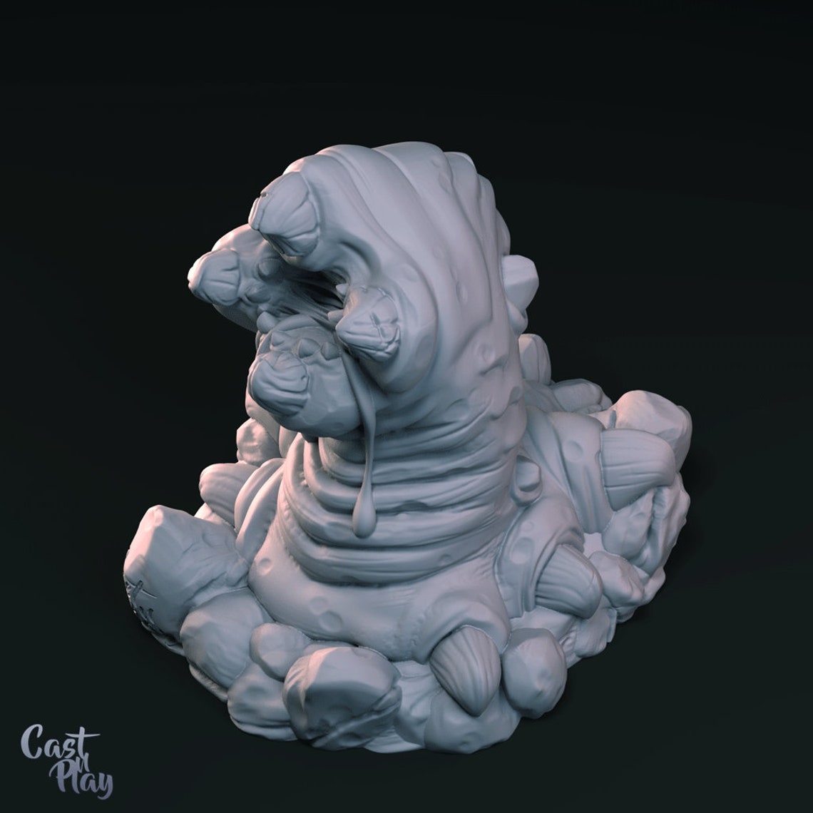 Dnd Poison Teeth Worm Creature Monster Leech D&D Dungeons and - Etsy