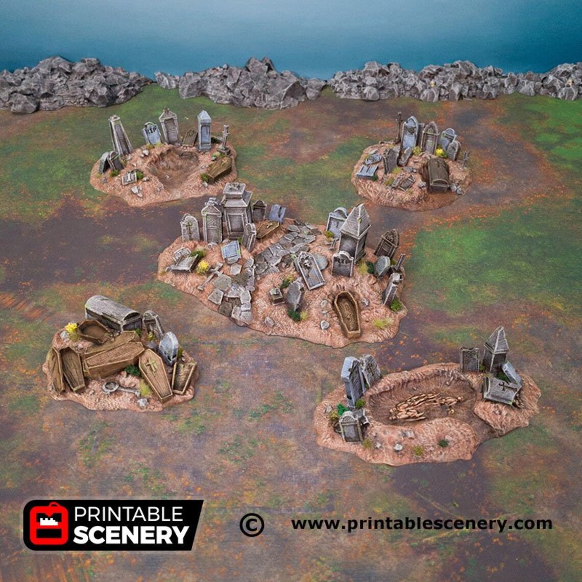 Dnd Graveyard Hills Cemetery Burial Grounds Headstones Grave Marker ...