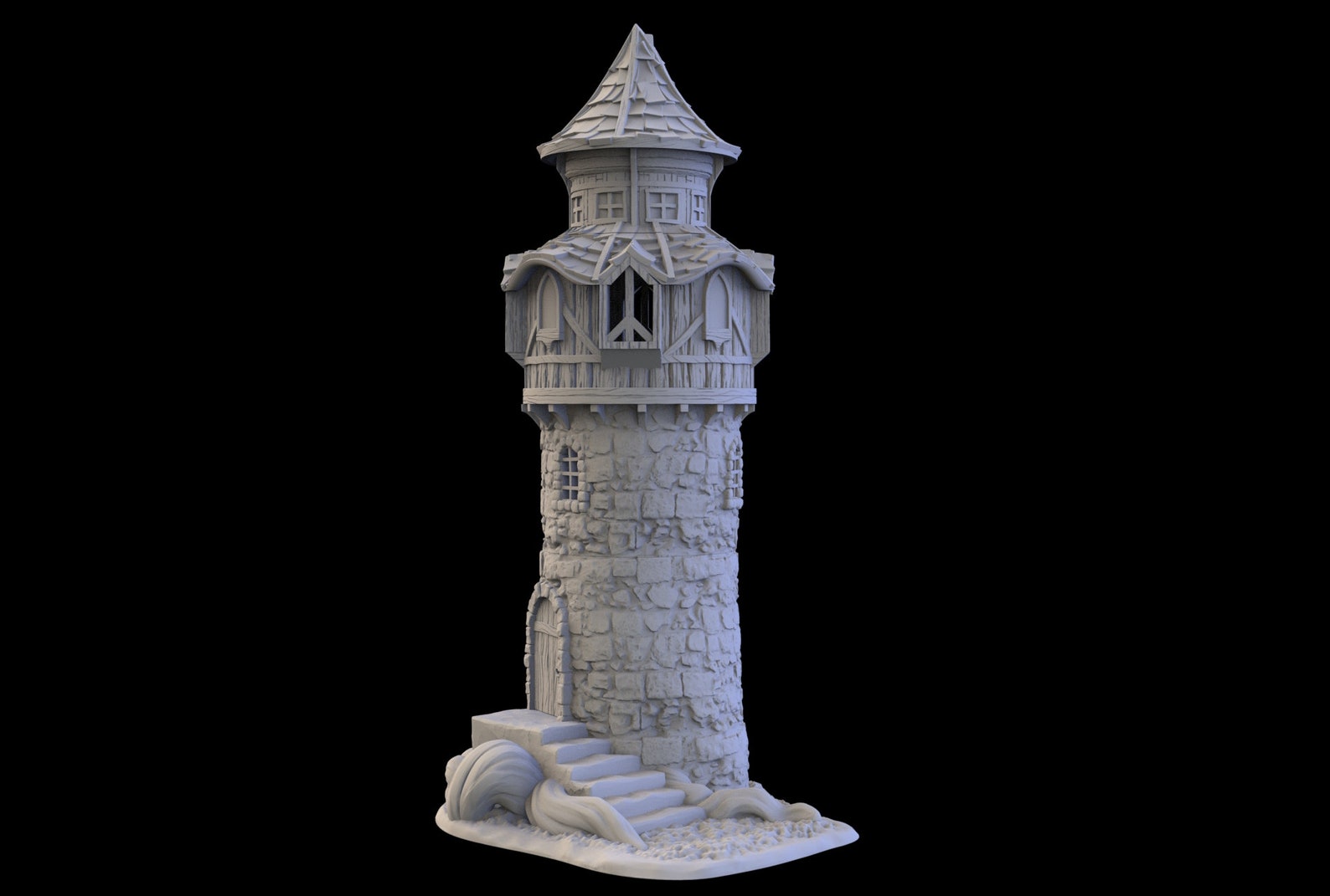 Dnd Watch Groove Guard Tower Watchtower Gnome Druid Fantasy Forest 28mm ...