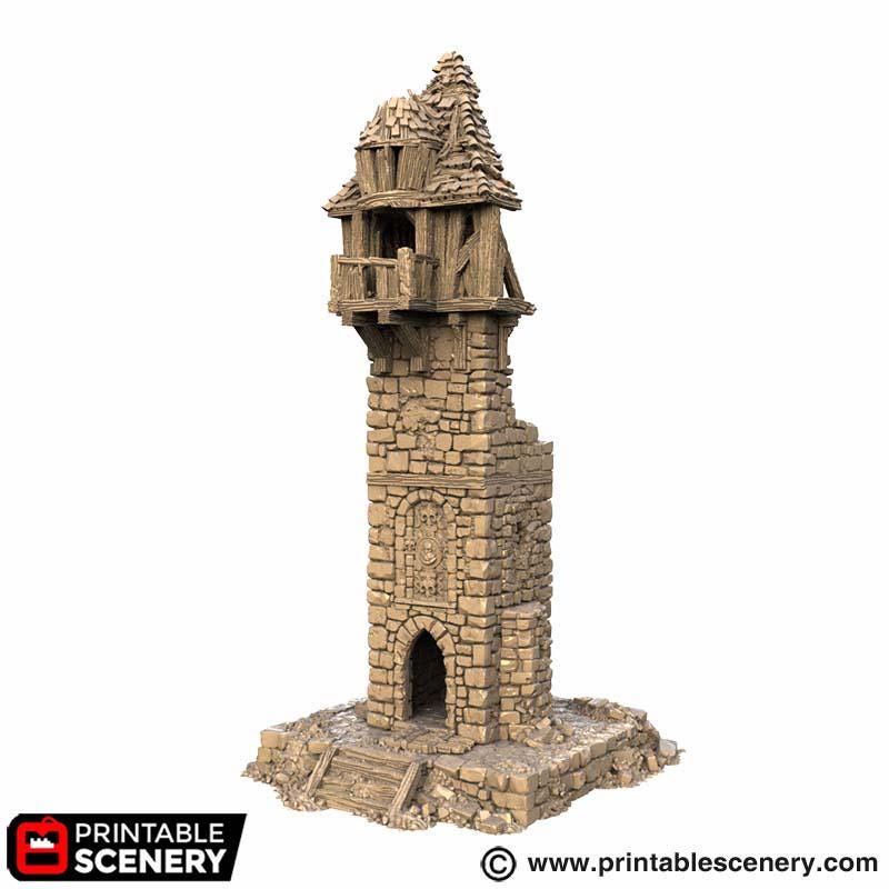 Dnd Hex Ruined Milbury Tower Bastion Turret Castle Medieval RPG ...