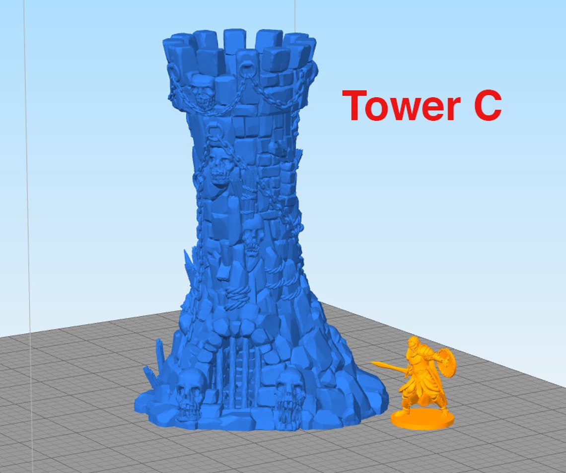 Dnd Goblin Guard Grotto Tower Tabletop Village Scatter Terrain | Etsy