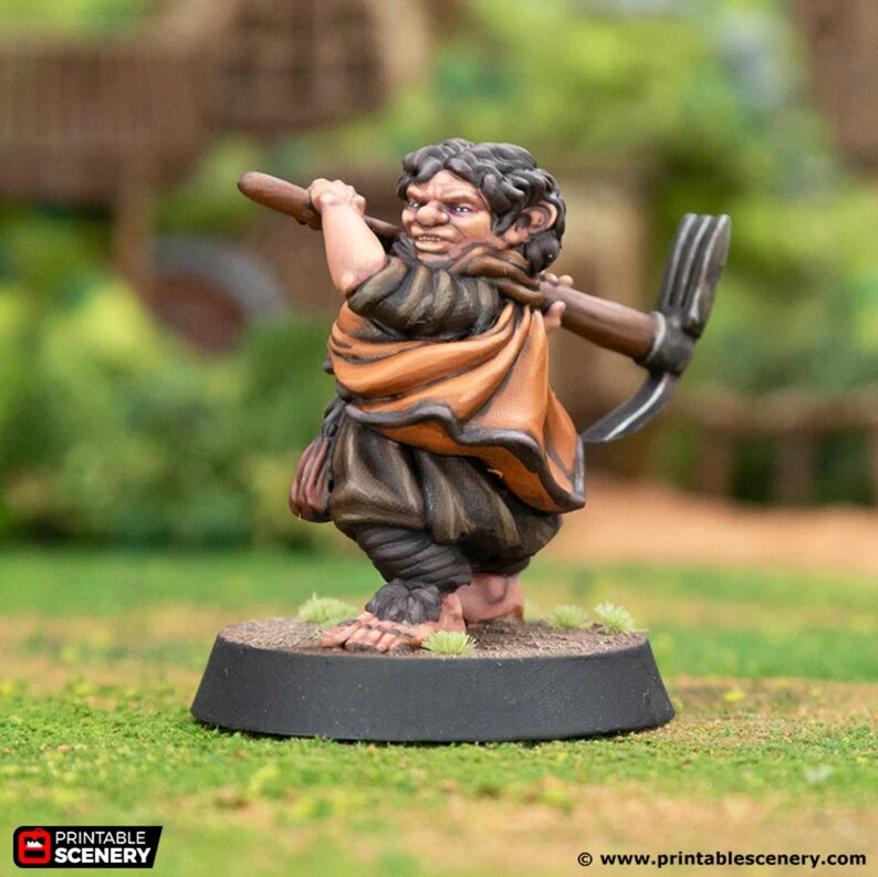 Dnd Grommit Stickle Marsh 28mm Hobbit Leader Miniature Rise of the ...
