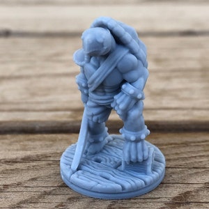 Dnd Tortle Warrior With Sword Turtle Humanoid Race Tortoise People ...