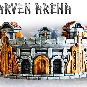 Dnd Dwarven Arena Colosseum Dwarf Mountain City Architecture Tabletop ...