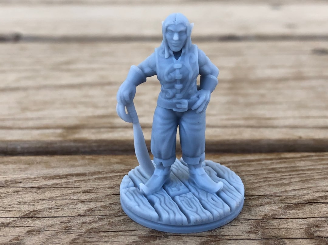 Dnd Elf Warrior Resin 28mm Miniature D and D Miniatures Fantasy RPG D&D ...
