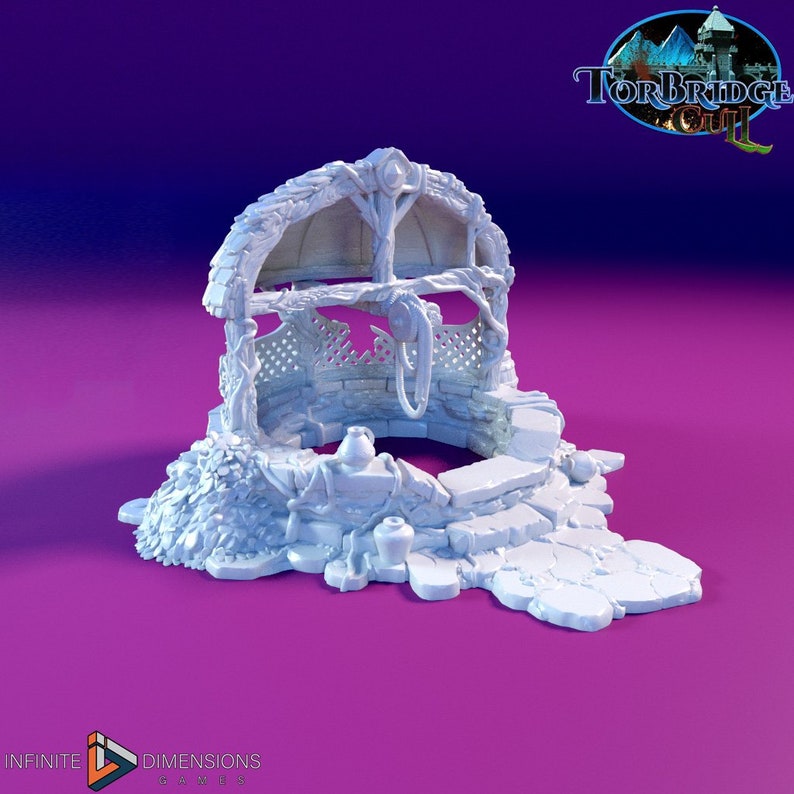 Dnd Courtyard Village Well 28mm Miniature Torbridge Cull RPG - Etsy