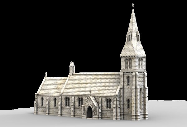 Dnd Medieval Church Chapel Dungeons and Dragons Tabletop Scatter 28mm ...