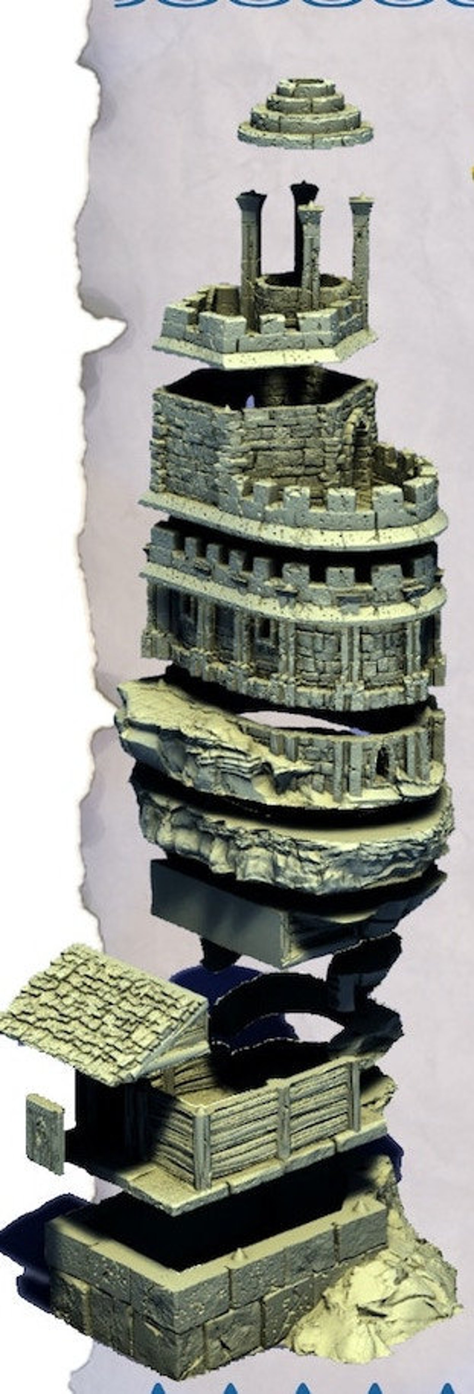 Dnd Lighthouse Watchtower Seaport Beach Cove Tabletop Scatter Terrain ...