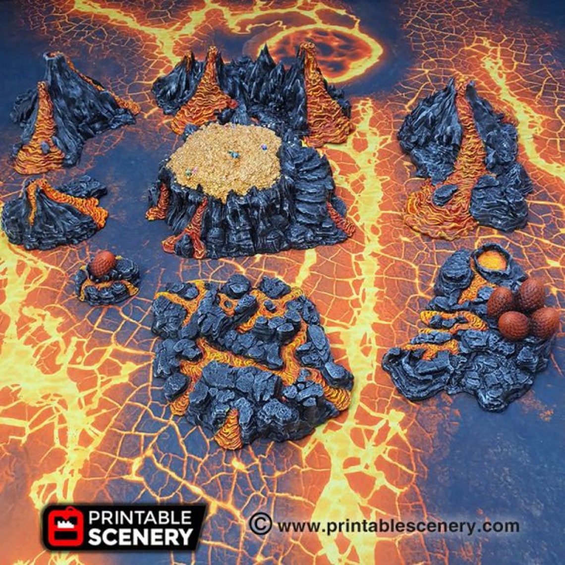 Dnd Dragon's Lair Cave Eggs Nest Caverns Clorehaven Tabletop Scatter ...