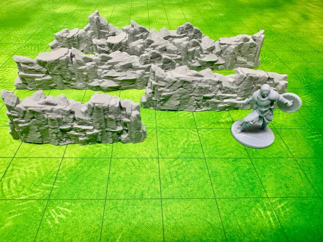 Dnd Stone Rock Walls War WW2 WWII Village Scatter Skirmish Battle Cover ...