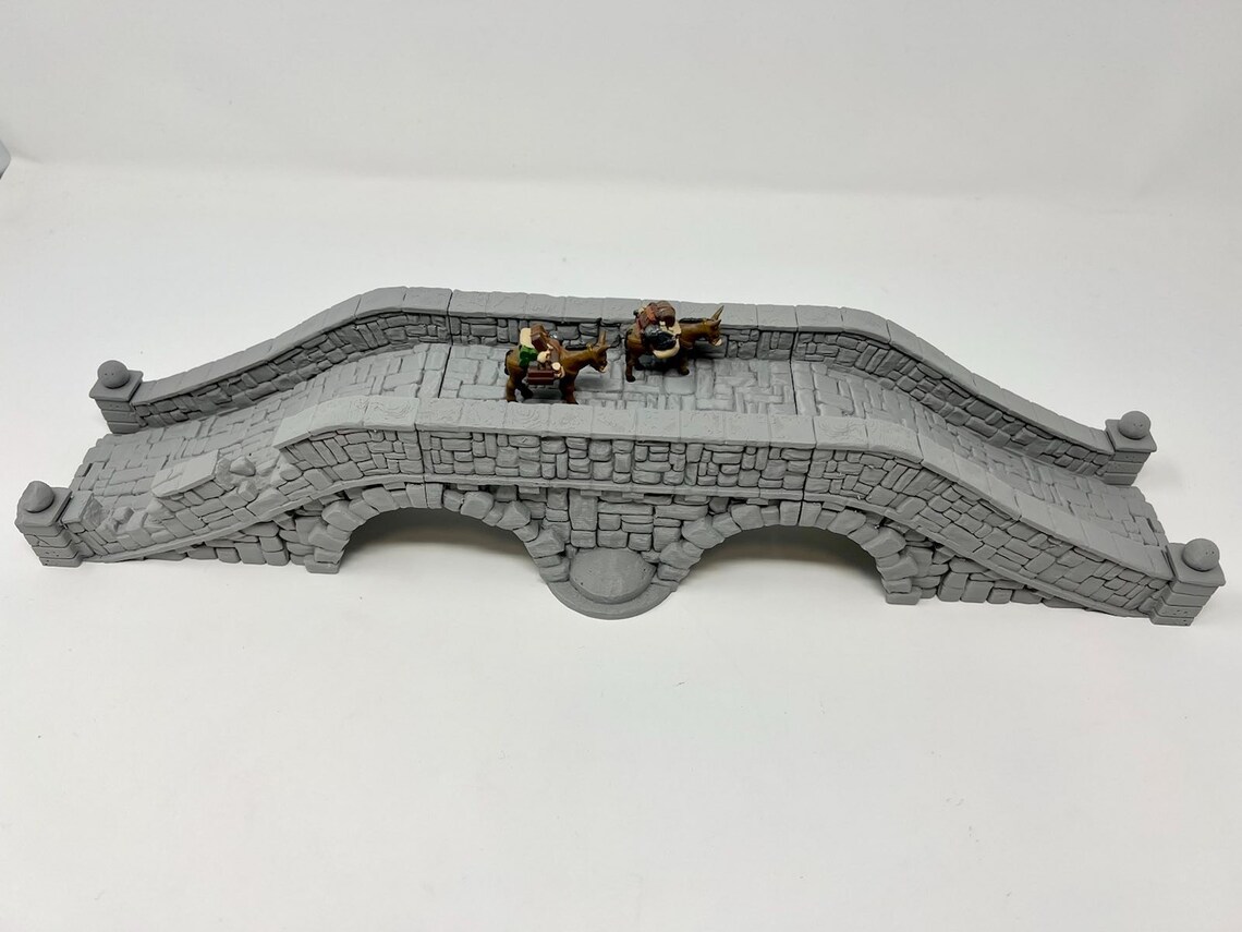 Dnd Large Double Arch Bridge River Crossing Village Medieval - Etsy