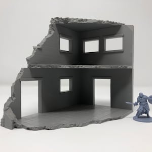 Dnd Post Apocalyptic Building Urban Ruins Ruined Shelter Tabletop ...