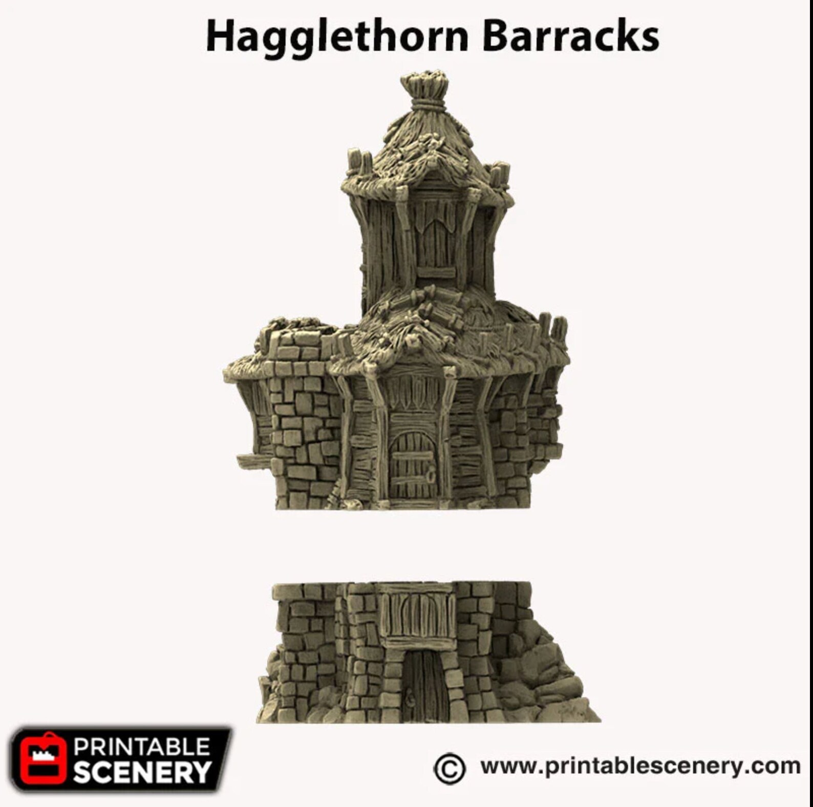 Dnd Hagglethorn Hollow Barracks Tabletop Scatter Terrain RPG - Etsy