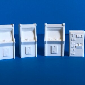 Dnd Urban Arcade Cabinets Set - 28mm Tabletop Modern Miniature Terrain ...
