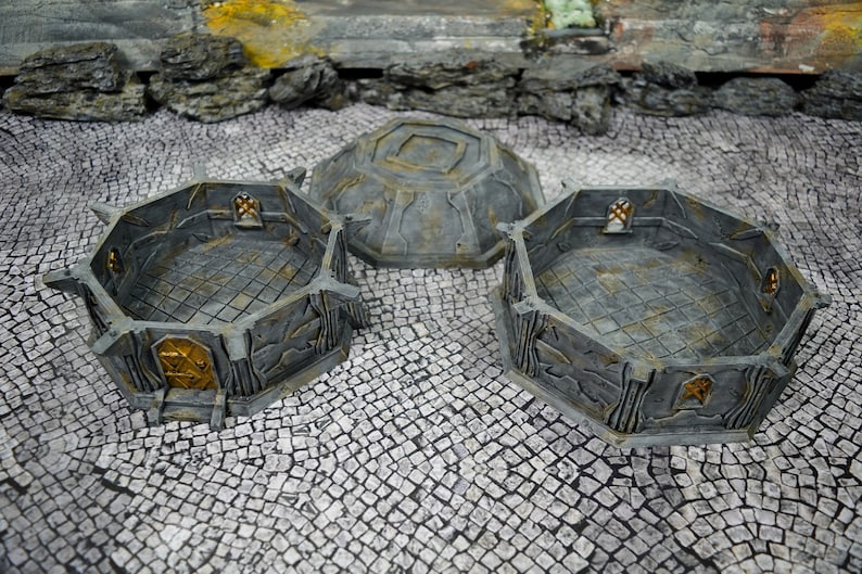 Dnd Dwarven House 6 Round Dwarf Home 28mm Scatter Tabletop - Etsy