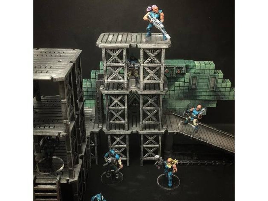 Dnd Urban Industrial Platform Tower Star Wars Legion Post Apocalyptic ...