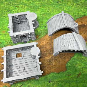 Dnd Small Cottage Home House 28mm Tabletop Miniature Village Tabletop ...