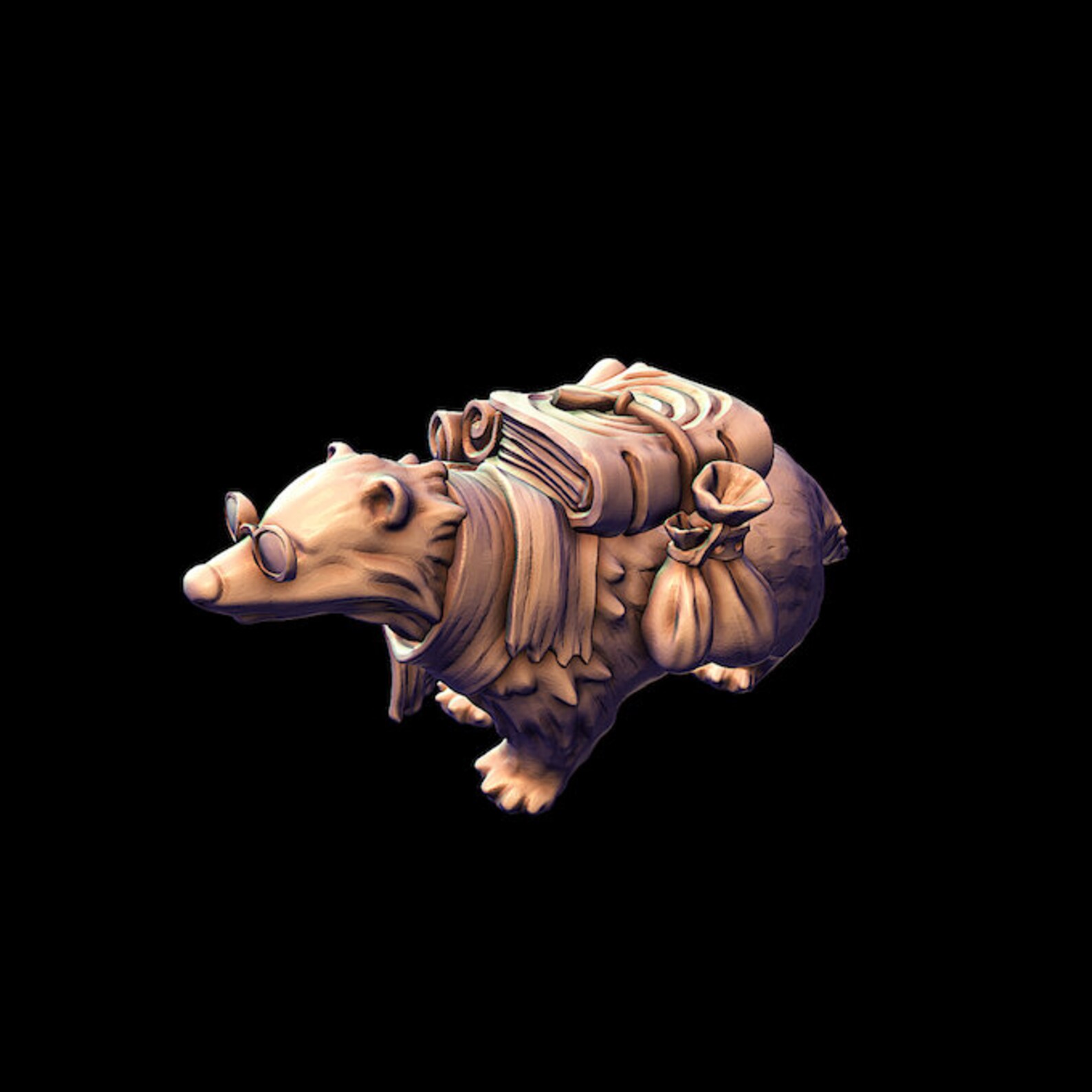 Dnd Honey Badger Nerdy With Books Unbased Animal Companion 28mm Resin ...