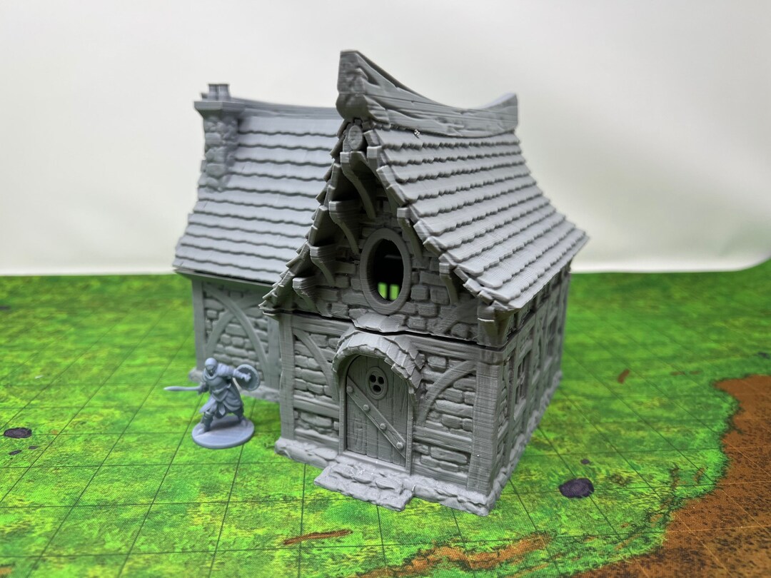Dnd Medieval Cottage House Single Story Home V2 RPG D&D Dungeons and ...