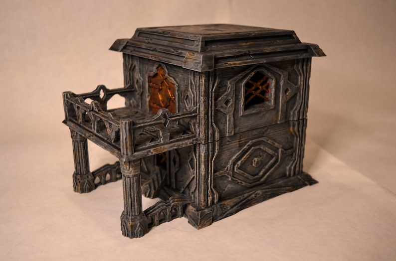 Dnd Dwarven House 2 Story Building Dwarf Architecture Mountain City ...