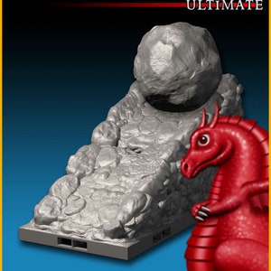 Dnd Boulder Trap Dungeon Castle Trap Magical Scatter Terrain Wargaming ...