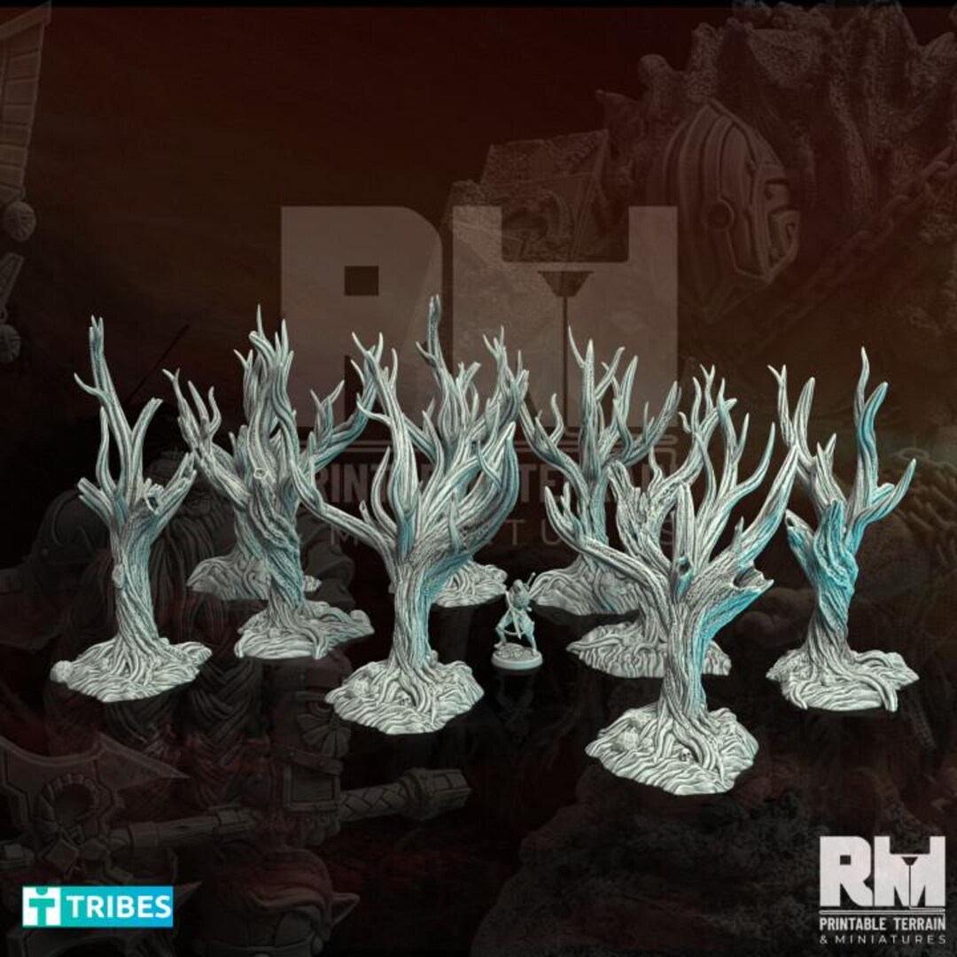 Dnd Badlands Desert Barren Tree Set Tabletop Scatter Terrain World ...