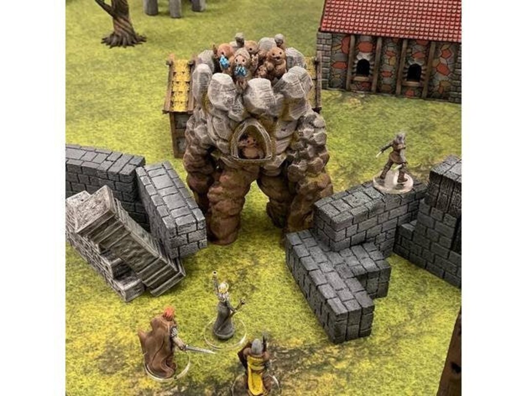 Dnd Armies of the Earthenkind LURCHING KEEP Monster 28mm Earth ...