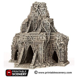 Dnd Temple of Eden Pyramid Aztec Jungle Ruins Stargate Tabletop Scatter ...